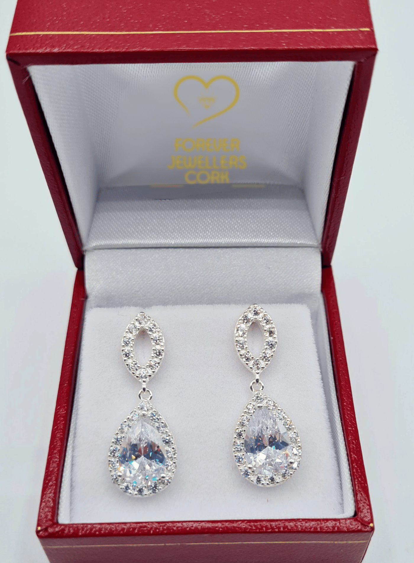 Sterling Silver Cubic Zirconia Drop Earrings Forever Jewellers Cork Forever Jewellers Maria Gleeson. Jewellers Cork