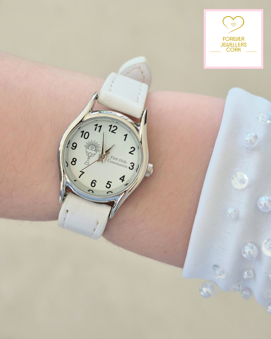 White Holy Communion Watch | First Communion Gift | Forever Jewellers Cork