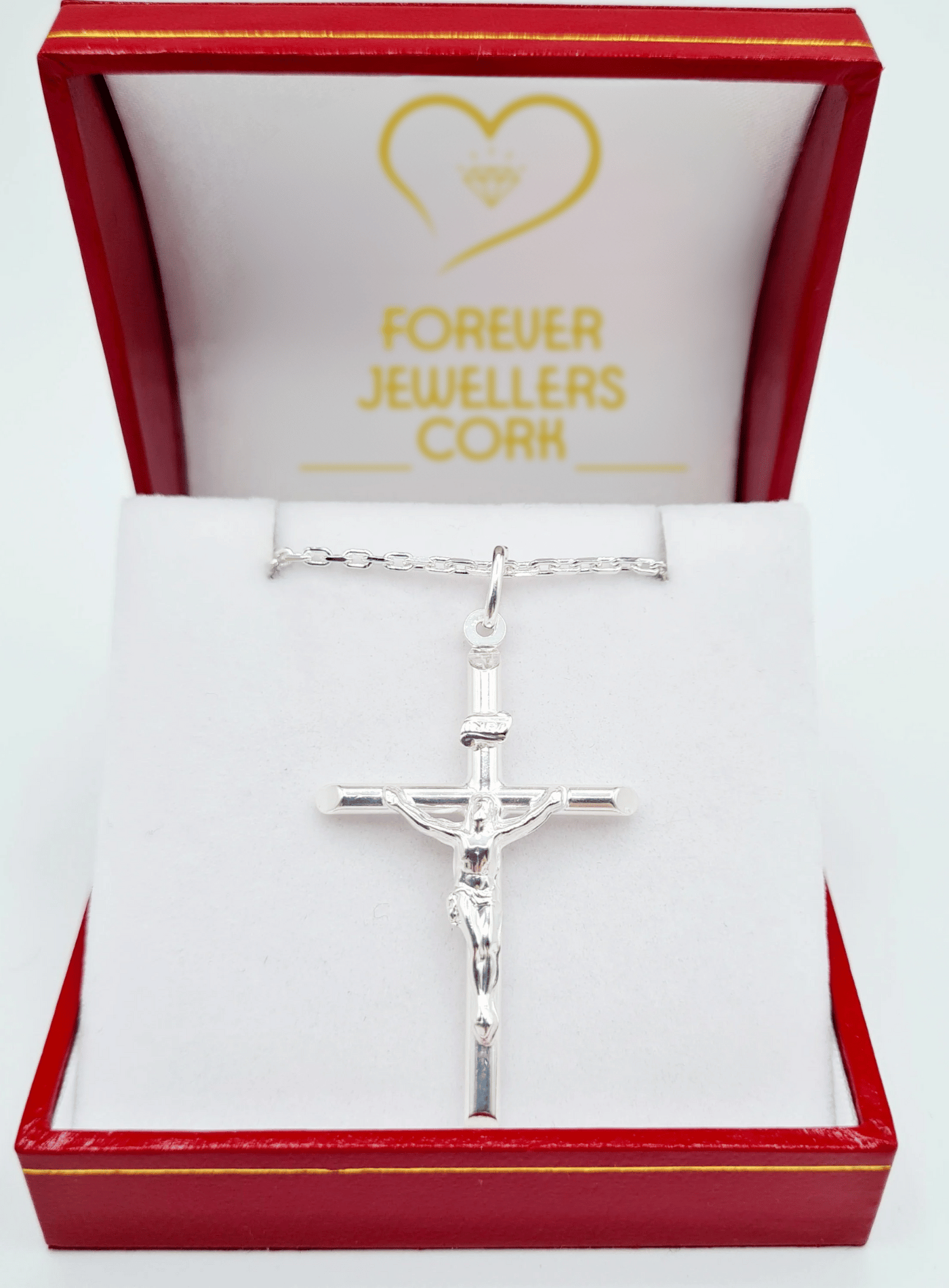 Sterling Silver Crucifix Cross & Chain | Forever Jewellers Cork ...